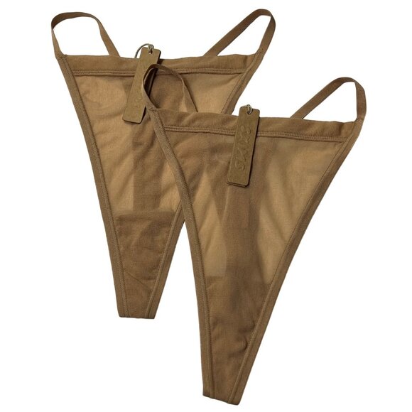 SKIMS | Intimates & Sleepwear | Skims Summer Mesh Tstring Thong Lot 2 ...